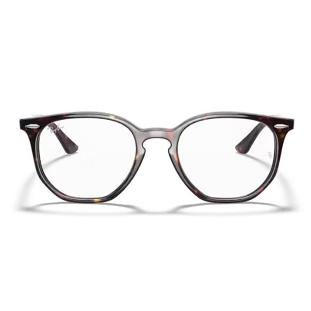 Óculos Hexagonal Ray Ban RX7151 Acetato Marrom Tartaruga Brilho | Ótica ...