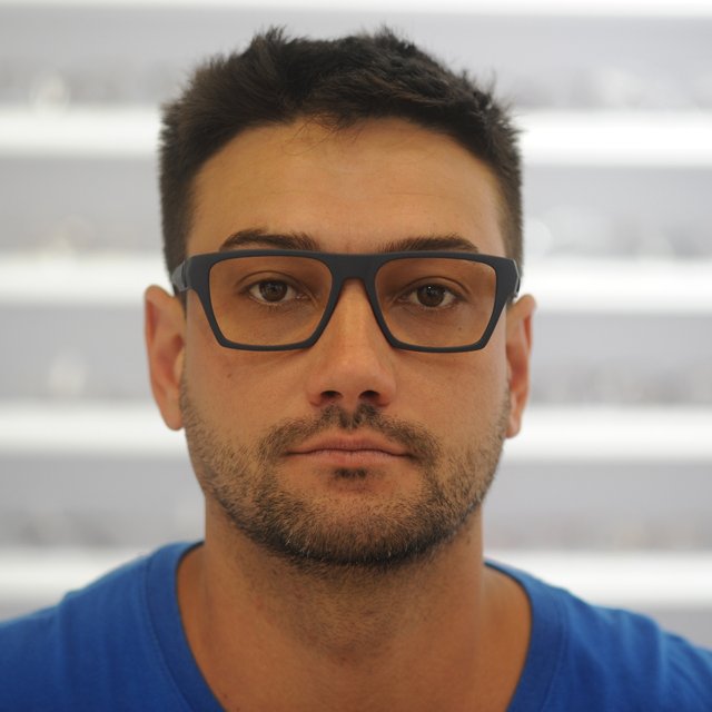 Óculos de Grau Armani Exchange AX3097 Azul Marinho Fosco Quadrado ...