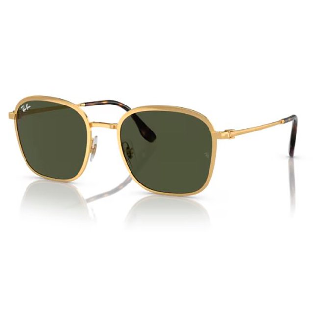 Óculos de Sol Ray Ban RB3720 Dourado com Verde Quadrado | Ótica Univisão
