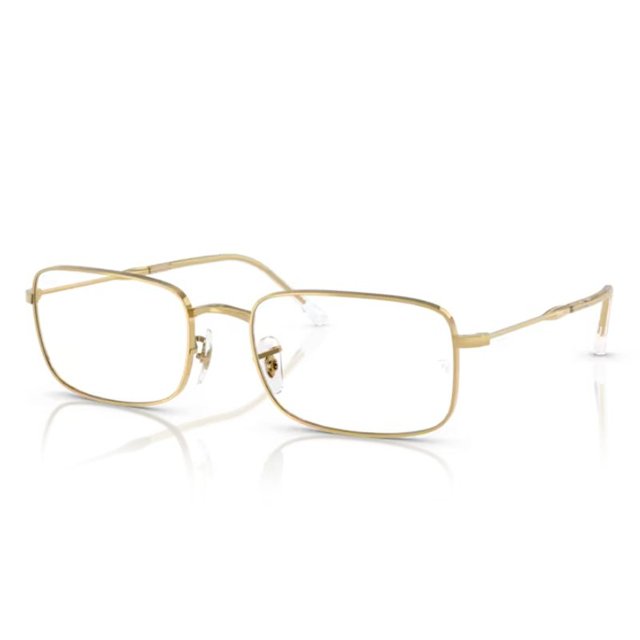 Óculos de Grau RayBan RX3746V Dourado Retangular | Óculos de Grau e de ...