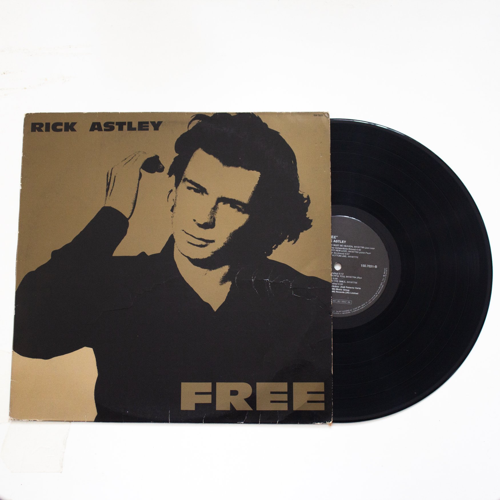 LP Vinil Rick Astley - Free | Plant Discos