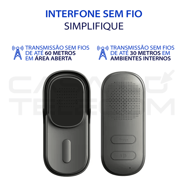 CONJUNTO SIMPLIFIQUE INTERFONE SEM FIO | Casa do Telecom