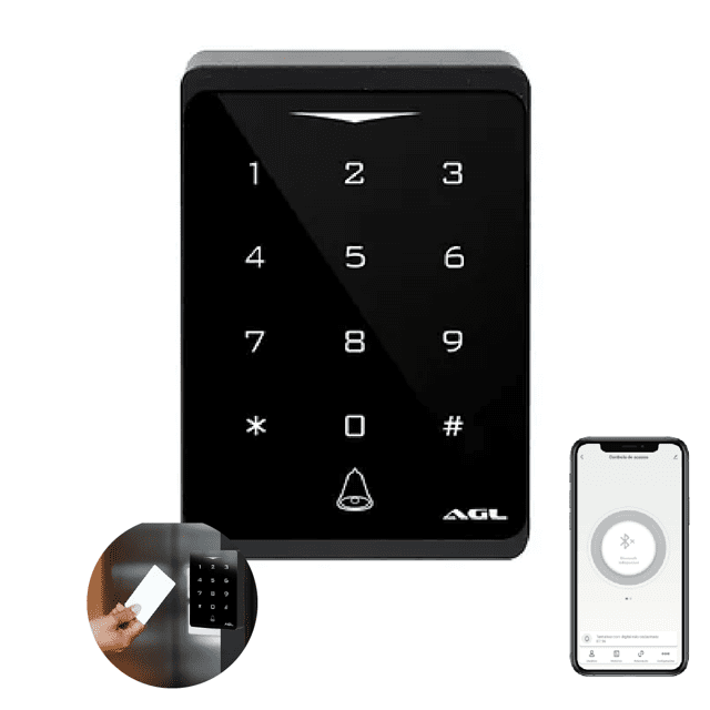 CONTROLE DE ACESSO AGL CA1000 TOUCH BLUETOOTH | Casa do Telecom
