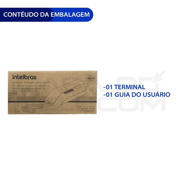 TERMINAL DEDICADO INTEL TDMI 300 COR PRETO | Casa do Telecom