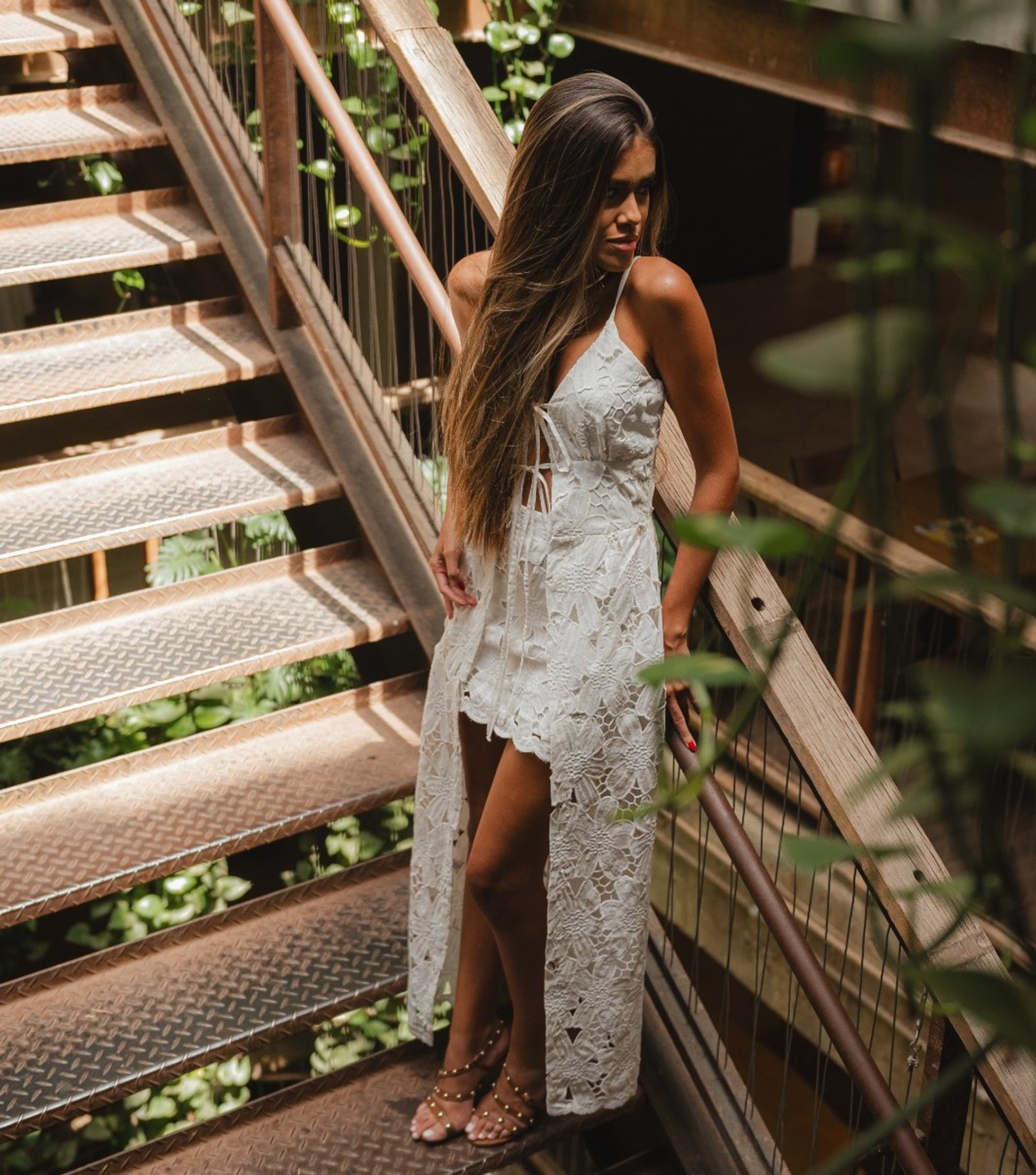 Conjunto Túnica + Mini Saia Laise Off White | FALK