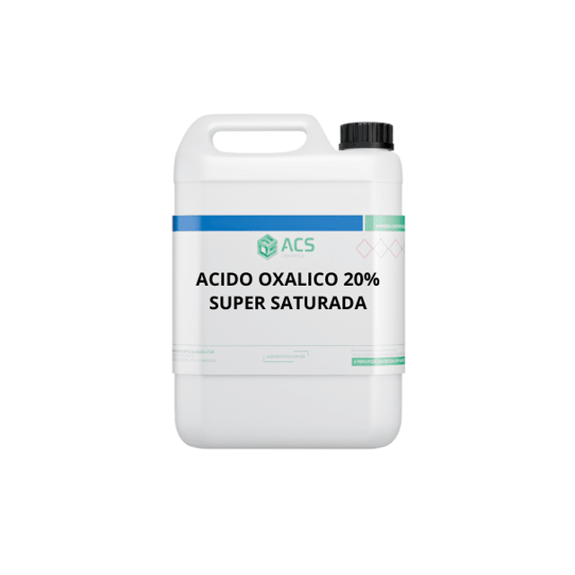 ACIDO OXALICO 20% SUPER SATURADA - Embalagem 5L | Reagentes Químicos ...
