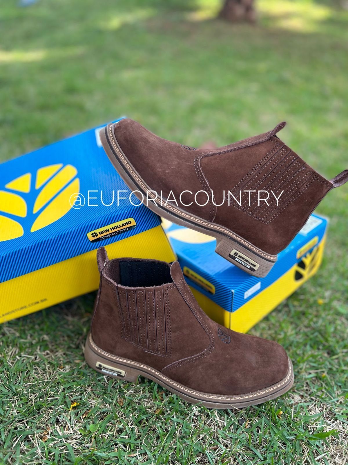EC1226 - BOTINA BRETÃO NEW HOLLAND CHOCOLATE | Euforia Country