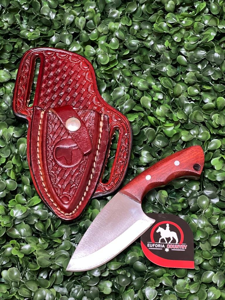 MINI FACA INOX CUTELINHO COM BAINHA | Euforia Country