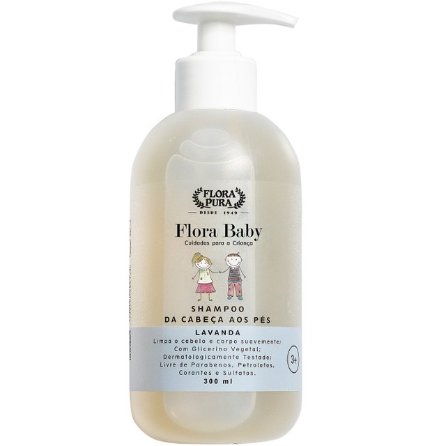 SHAMPOO FLORA BABY LAVANDA 300ML | FLORA PURA | DISTRIBUIDORA FLORA PURA