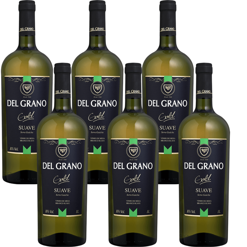 Cx 6 Vinho Del Grano Branco Suave 1 Litro | Odre Wine