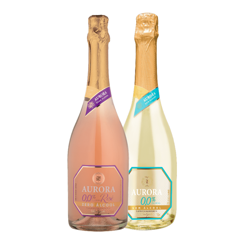 KIT 2 ESPUMANTE MOSCATEL AURORA SEM ÁLCOOL 750 ML | Odre Wine