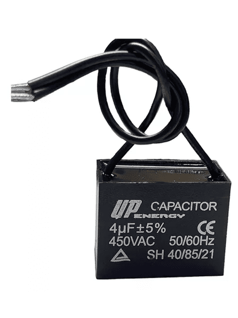 CAPACITOR POLIPROPILENO 4MF 450VAC CBB61 | Erkatron Comercial Eletrônica