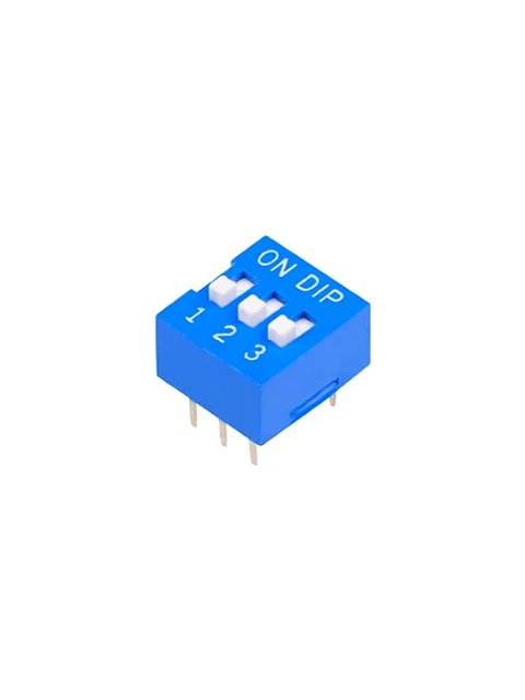 DIP SWITCH 3 VIAS 180° | Erkatron Comercial Eletrônica