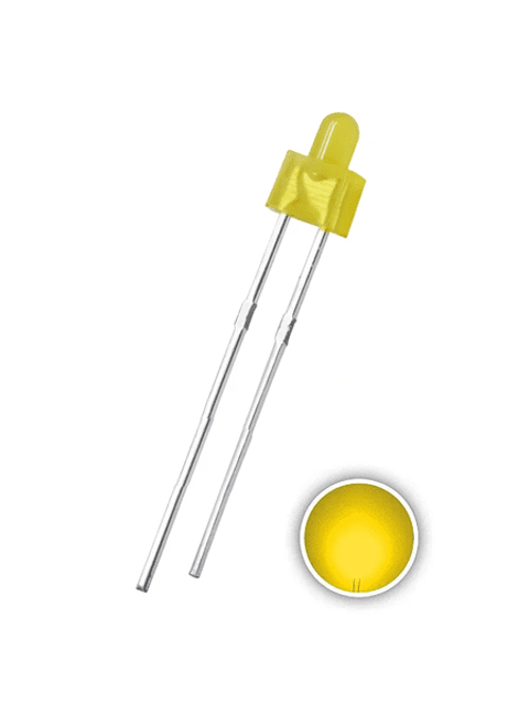LED AMARELO 2MM | Erkatron Comercial Eletrônica