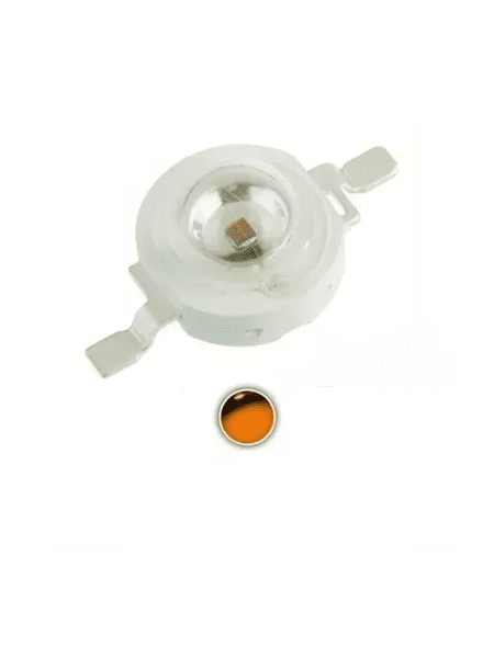 LED POWER SMD 1W AMBAR 600nm 40-60LM | Erkatron Comercial Eletrônica
