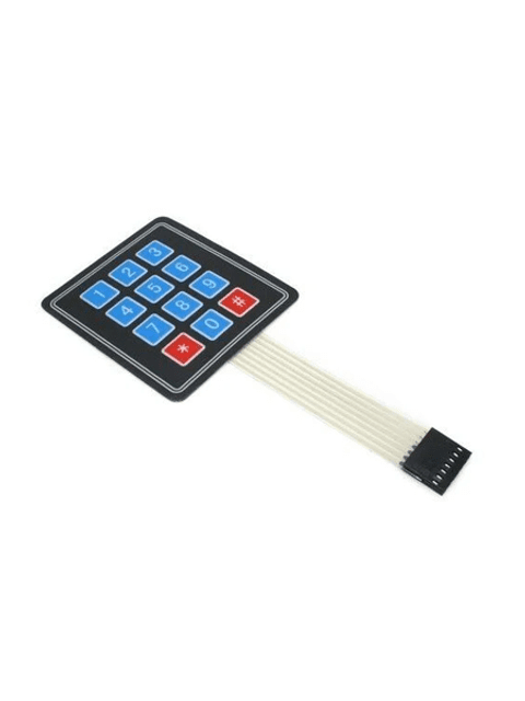 Teclado Membrana Matricial 4x3 12 Teclas Arduino Erkatron Comercial Eletrônica