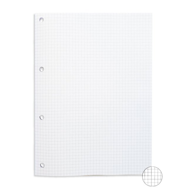 Bloco Branco A4 p/ Fichário 90 g/m2 c/ 80 Folhas - Nalí | Koalla Papelaria