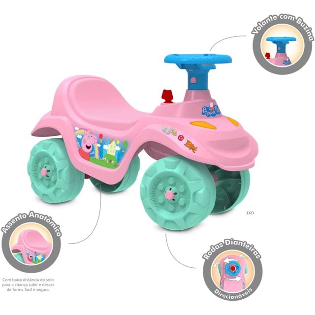 Passo a Passo Peppa Pig (Rosa) - Bandeirante | Casa Spnola