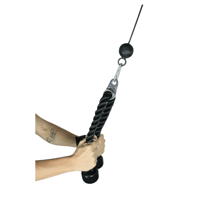 Puxador Triceps Corda Crossover Exercícios Musculação | Dumbbell Black