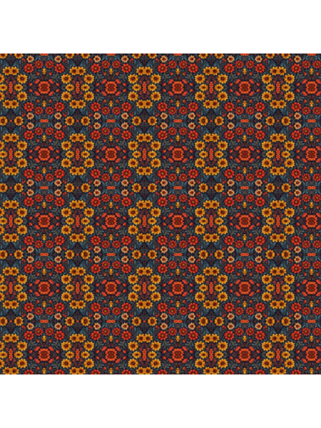 Tecido Tricoline Peripan Bahamas Florais Fundo Marrom - 0,50 x 1,5m ...