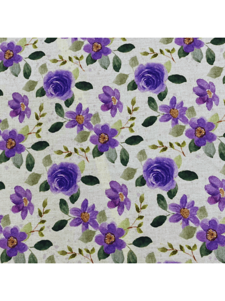 Tecido Tricoline Peripan Bahamas Florais Fundo Marrom - 0,50 x 1,5m ...