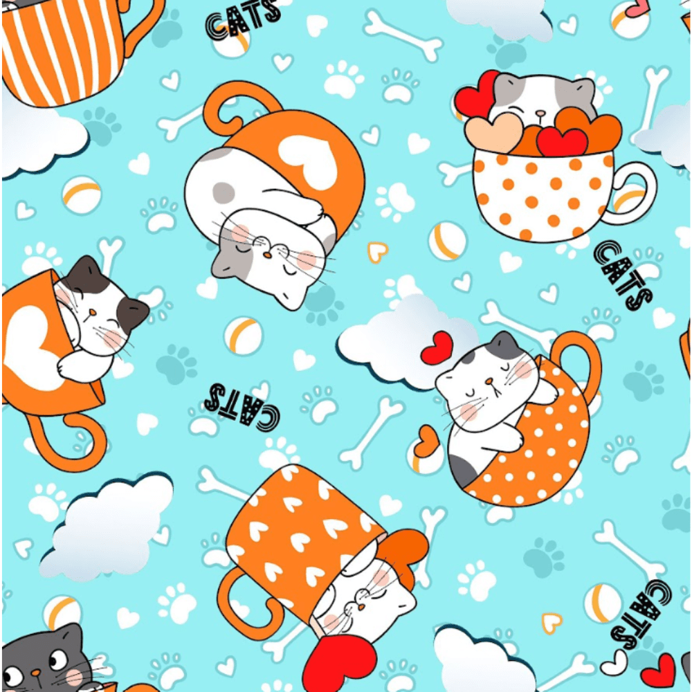 Tecido Tricoline Peripan Bahamas Digital 0,50 x 1,5m - Cats | Vitrine ...