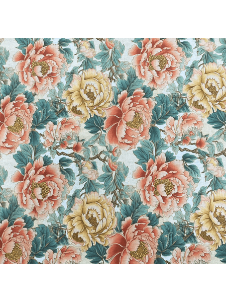 Tecido Tricoline Peripan Bahamas Florais Fundo Marrom - 0,50 x 1,5m ...