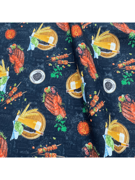 Tecido Tricoline Peripan Barrado Digital 0,50x1,5m - Girassol | Vitrine ...