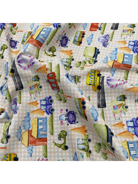 Tecido Tricoline Peripan Barrado Digital 0,50x1,5m - Girassol | Vitrine ...