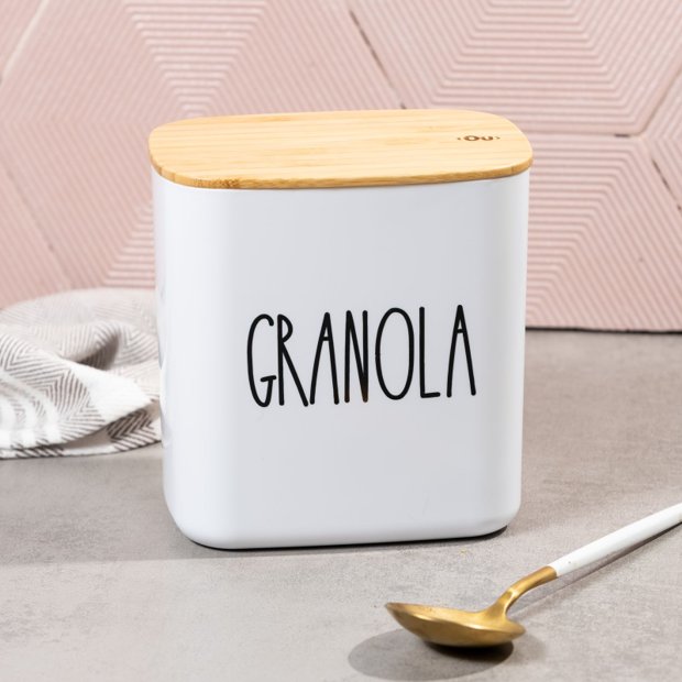 POTE HERMÉTICO WHITE E BAMBU | 103 store