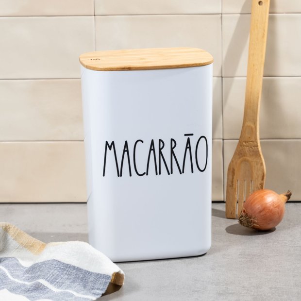 POTE HERMÉTICO WHITE E BAMBU | 103 store