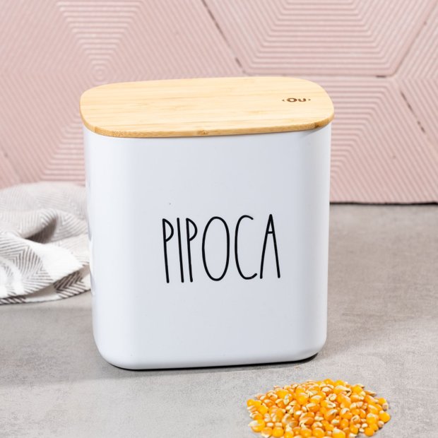 POTE HERMÉTICO WHITE E BAMBU | 103 store