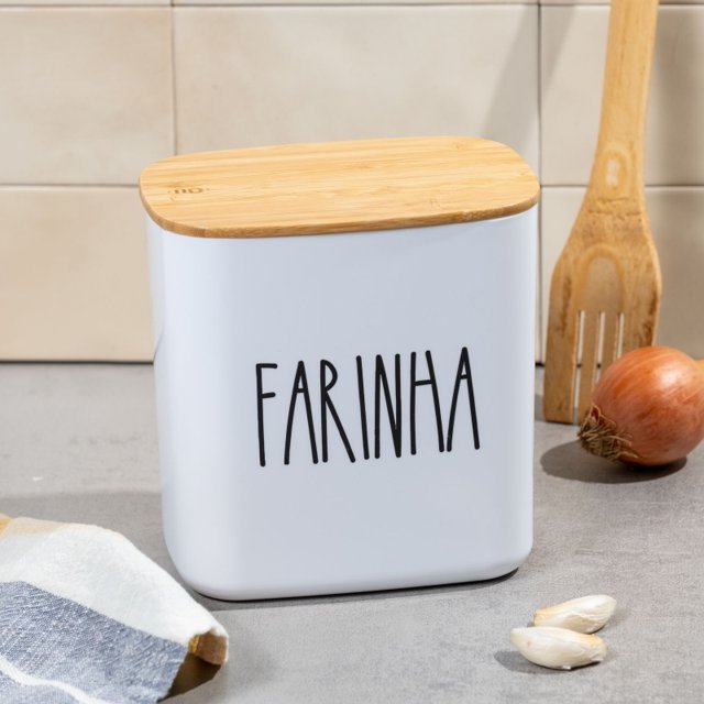 POTE HERMÉTICO WHITE E BAMBU | 103 store