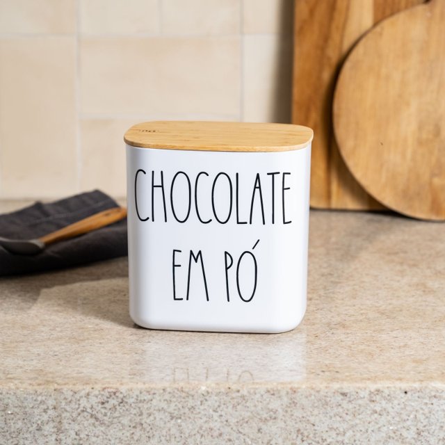 POTE HERMÉTICO WHITE E BAMBU | 103 store