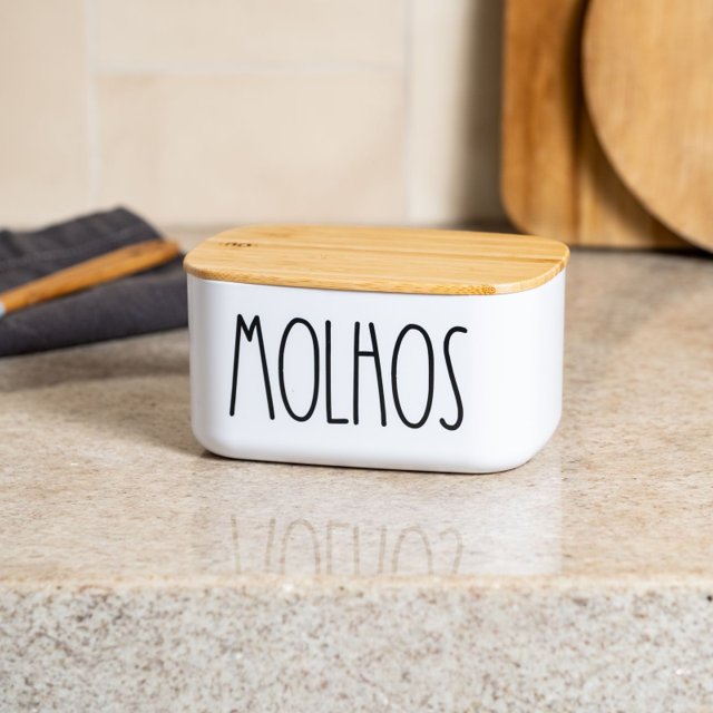 POTE HERMÉTICO WHITE E BAMBU | 103 store