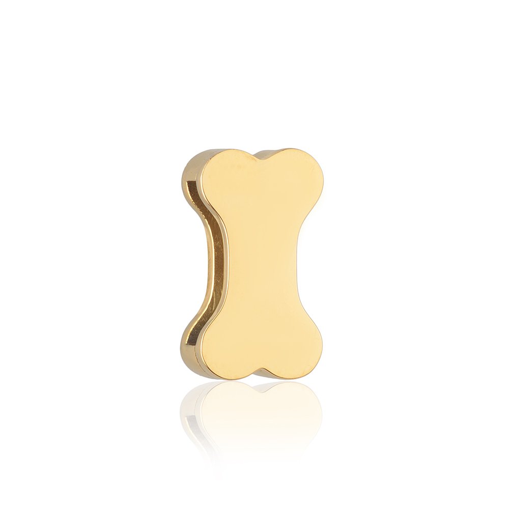 Berloque Slim Osso Dourado | RAHRA Semijoias Femininas