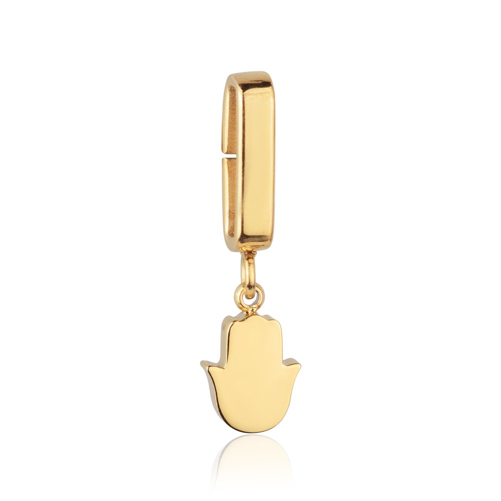 Berloque Slim Mão de Fátima Dourado | RAHRA