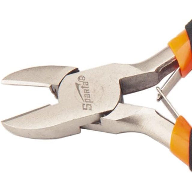 MINI ALICATE CORTE DIAGONAL 5 POL. 130 MM NIQUELADO CABO DUPLA INJECAO ...