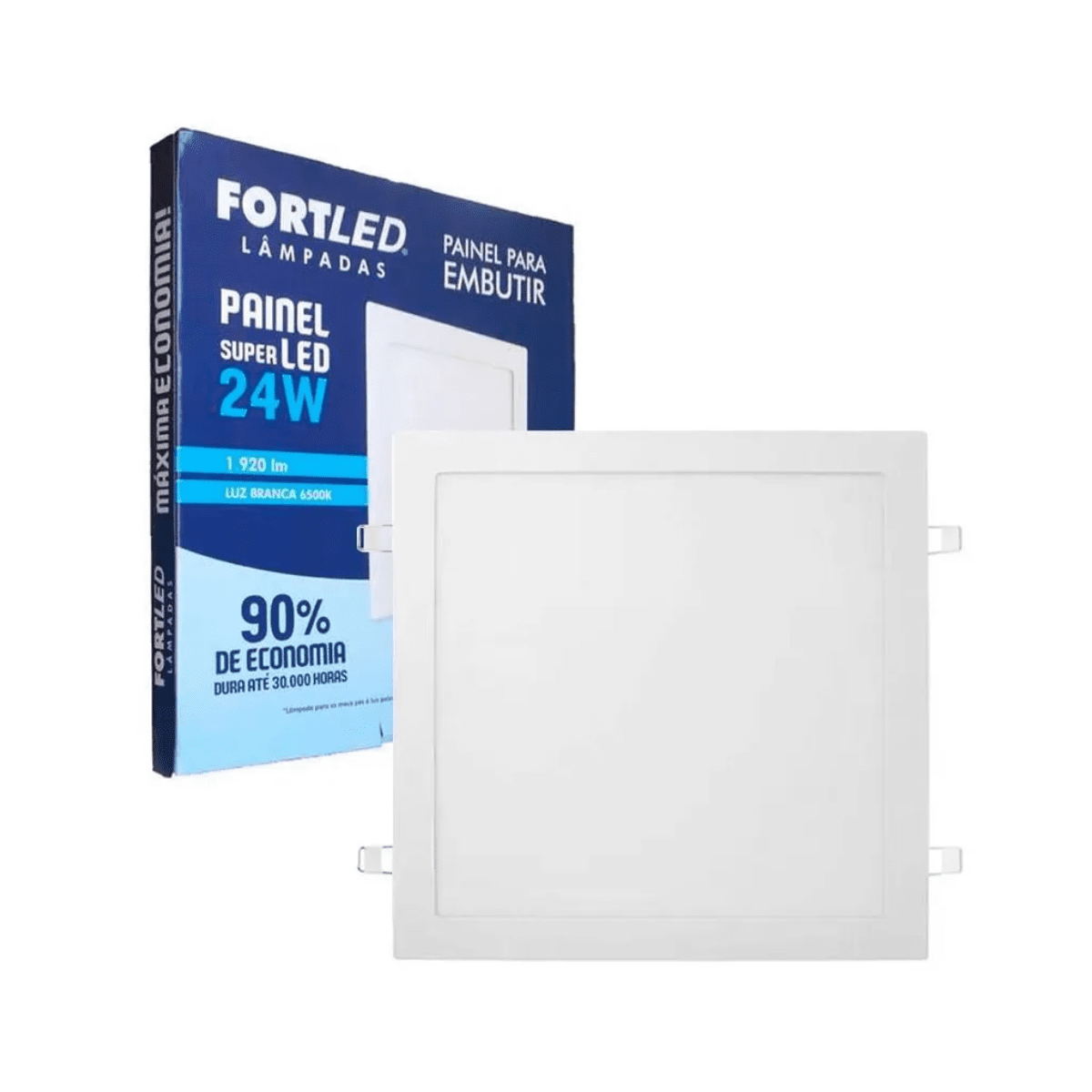 PAINEL LED EMBUTIR 24W QUADRADO | ILHA DA ELETRÔNICA