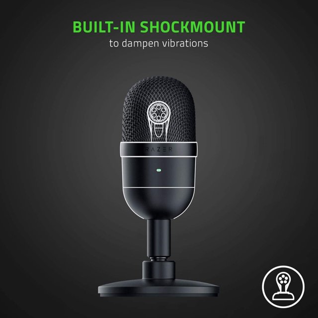 Microfone Razer Seiren Mini USB Preto | ILHA DA ELETRÔNICA