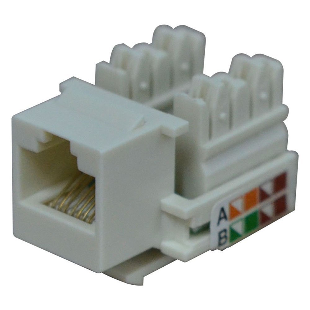 CONECTOR FEMEA RJ45 KEYSTONE CAT5E CJ 10 | ILHA DA ELETRÔNICA