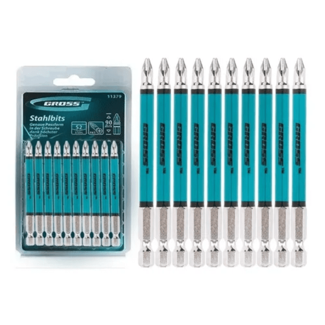 Jogo De Bits Phillips 1/4 X 90 MM 10 Peças GROSS-1126356 | ILHA DA ...