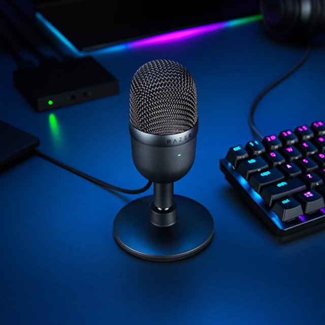 Microfone Razer Seiren Mini USB Preto | ILHA DA ELETRÔNICA