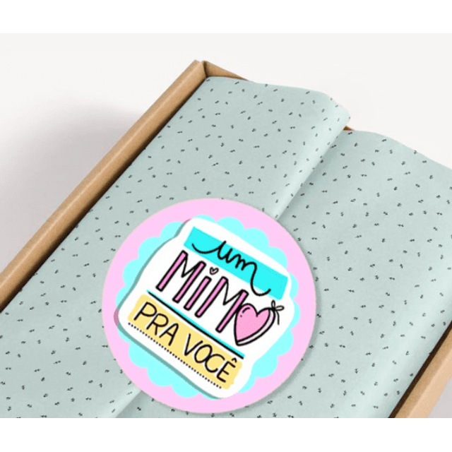 25 Adesivo / Etiqueta embalagem Um mimo pra você | Imaginativa