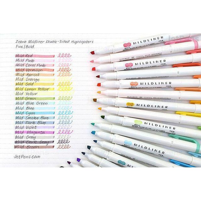 Caneta Dual Tip Zebra Mildliner | Papelaria Lua Linda