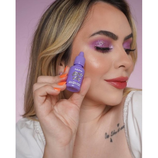 Cola Glitter Ruby Rose Linha Stay Fix HB-580 15ml | Grazi Oliver Shop