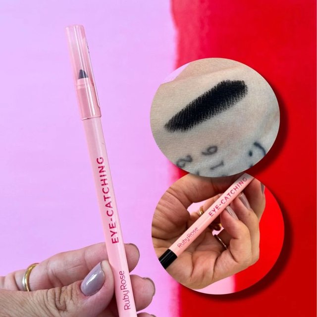 Lápis Olhos Ruby Rose Eyeliner Pencil Eye-Catching HB-E24001,8g | Grazi ...