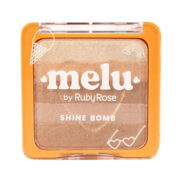Iluminador Facial Ruby Rose Linha Melu Shine Bomb 7,5g | Grazi Oliver Shop