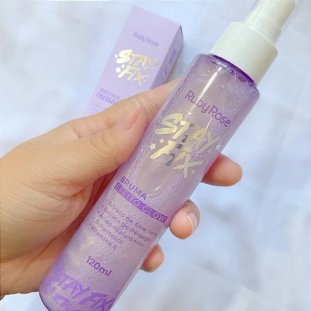 Bruma Fixadora Ruby Rose Linha Stay Fix Efeito Glow HB-341 120ml ...
