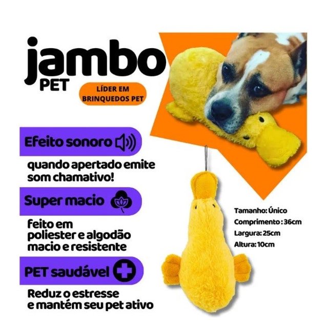 Pelúcia Big Duck Jambo | Three Pets